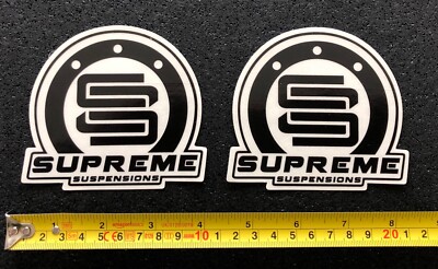2 SUPREME SUSPENSION DECALS STICKERS racing offroad drifting rally jdm ...