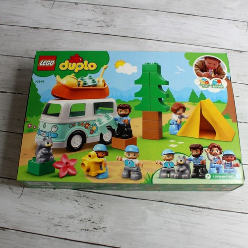 Lego Duplo Family Camping Van Adventure Tent Trees Campfire People ...