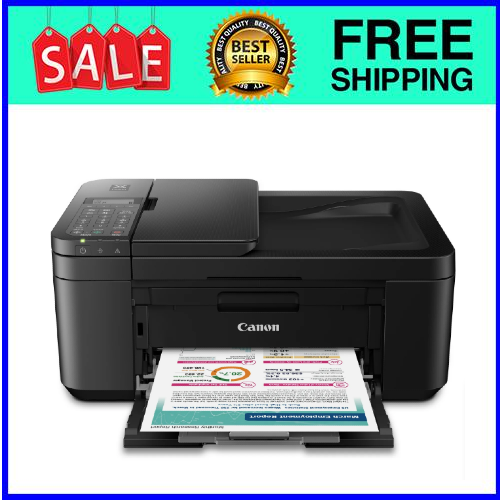 Canon PIXMA TR4722 All-in-One Wireless InkJet Printer with ADF, Mobile ...