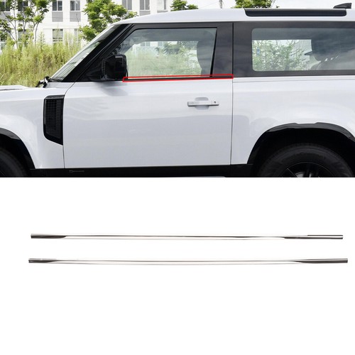 Chrome Stainless Outer Window Decorate Trim For Land Rover Defender 90 ...