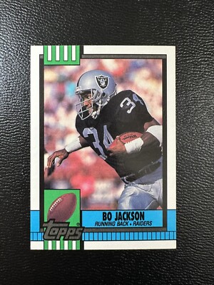 1990 Topps BO JACKSON NFL Football Card 285 Los Angeles Raiders HOF | eBay