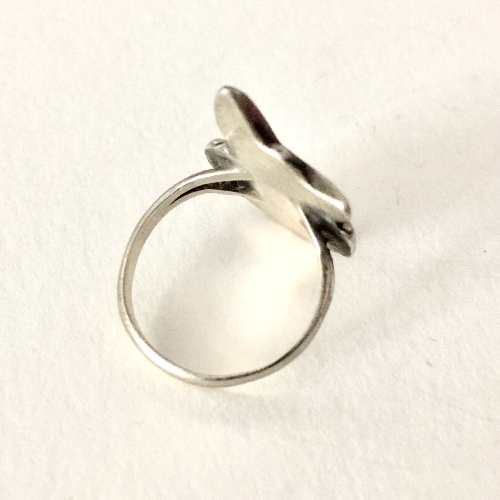 Old ZUNI BIRD RING - Sterling / Inlay - circa 1930 / … - Gem