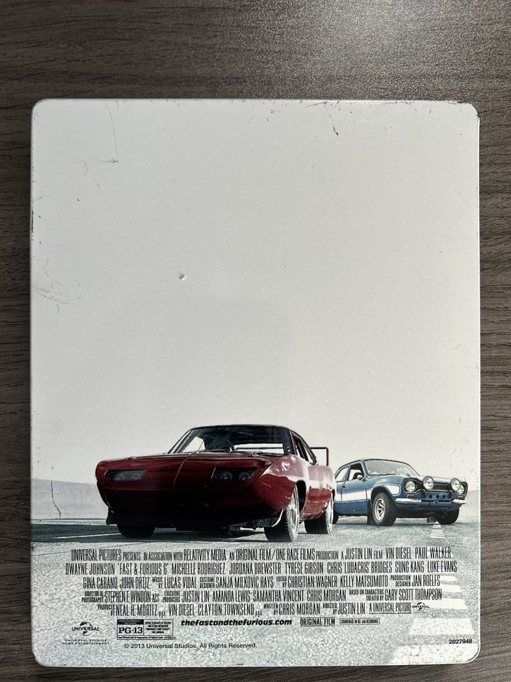 Fast & Furious 6 (Blu-ray/DVD Steelbook, Vin Diesel, Paul Walker, 2013 ...
