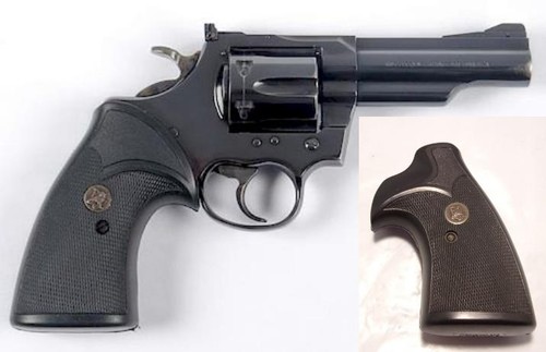 CJ-L PACHMAYR Rubber Grip for COLT MKIII Lawman Trooper Offical Police ...