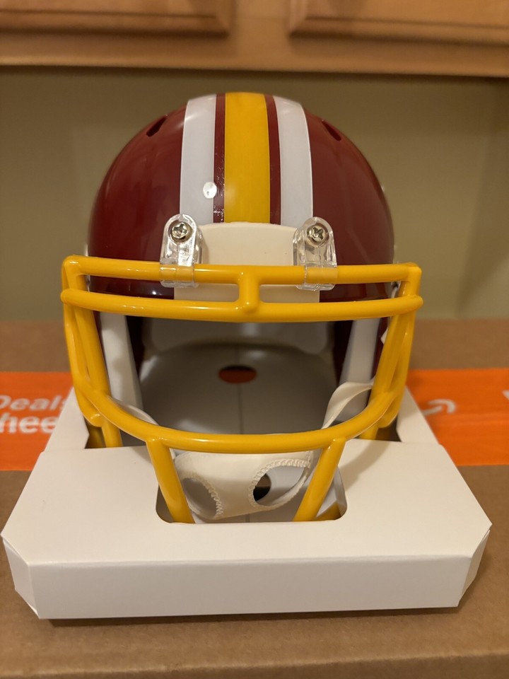 Washington Redskins Custom Mini Football Helmet Riddell Speed With Box ...