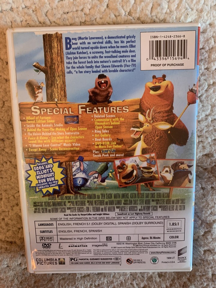 Open Season (DVD, 2007, Widescreen Special Edition) 43396156944| eBay
