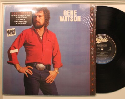 Gene Watson Lp Memories To Burn On Epic - Nm / Vg++ (In Shrink; Hype ...