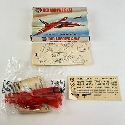 Airfix Red Arrows Gnat Plane Kit 1:72 Scale | eBay UK