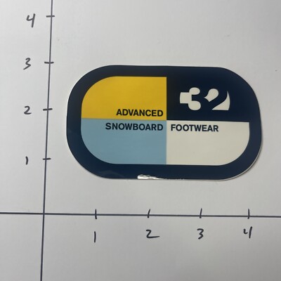 THIRTY TWO 32 Snowboards Sports Team SNOW Snowboarding Vintage STICKER ...