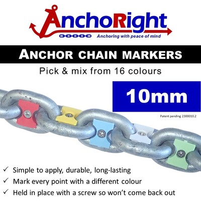 Anchoright™ 10mm anchor chain markers - pick n mix from 15 colours | eBay