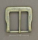 New 1 1/2" pin buckle(#65) man/women antique brass color finish jean ...