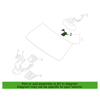 Genuine OEM Interior Rear View Mirror Cap For W167 V167 GLE53 AMG GLE63 ...