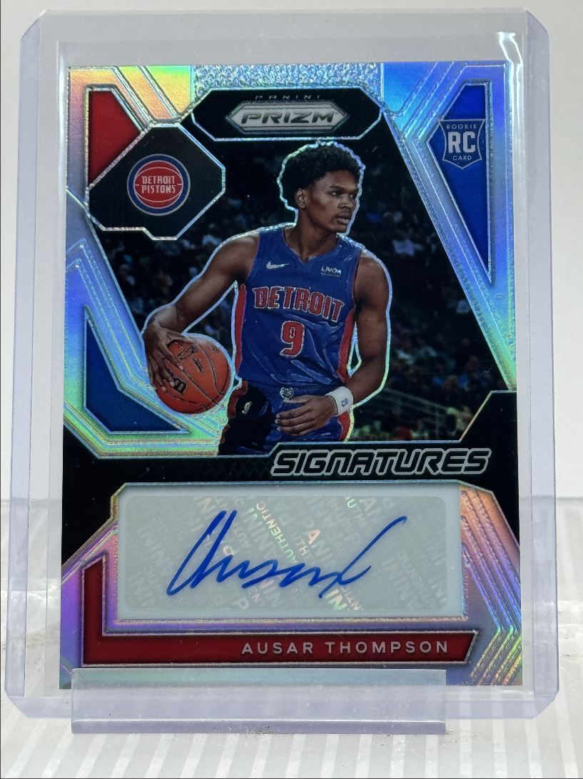 AUSAR THOMPSON 2023-24 PANINI PRIZM ROOKIE AUTOGRAPH SILVER RC AUTO ...