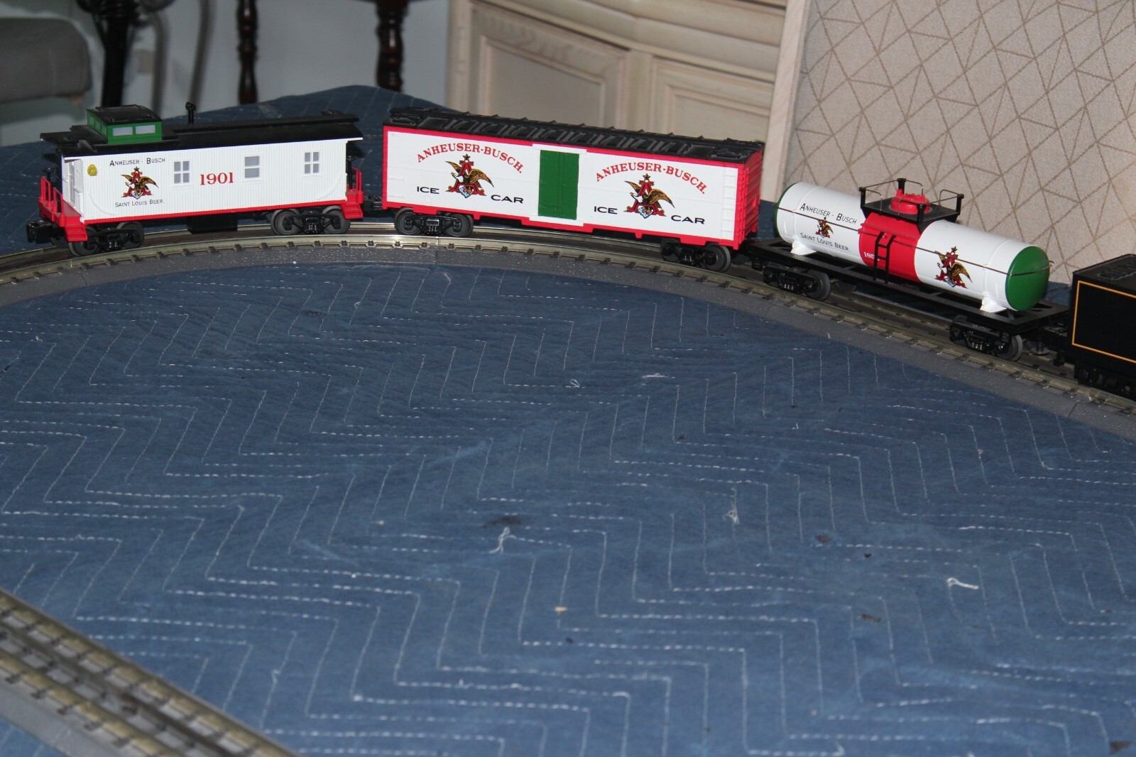 Rail King Anheuser Busch 2-8-0 Steam Freight R-T-R Train Set | eBay