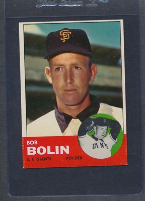 1963 Topps #106 Bob Bolin Giants EX *2133 | eBay