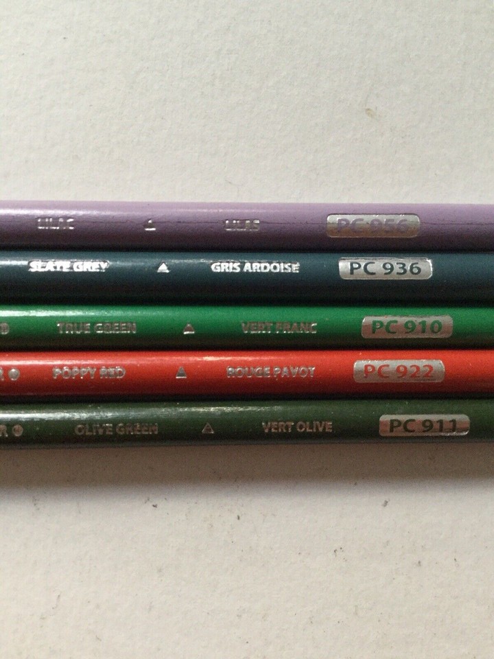Prismacolor Colored Pencils Lilac Slate Grey True Green Poppy Red Olive ...