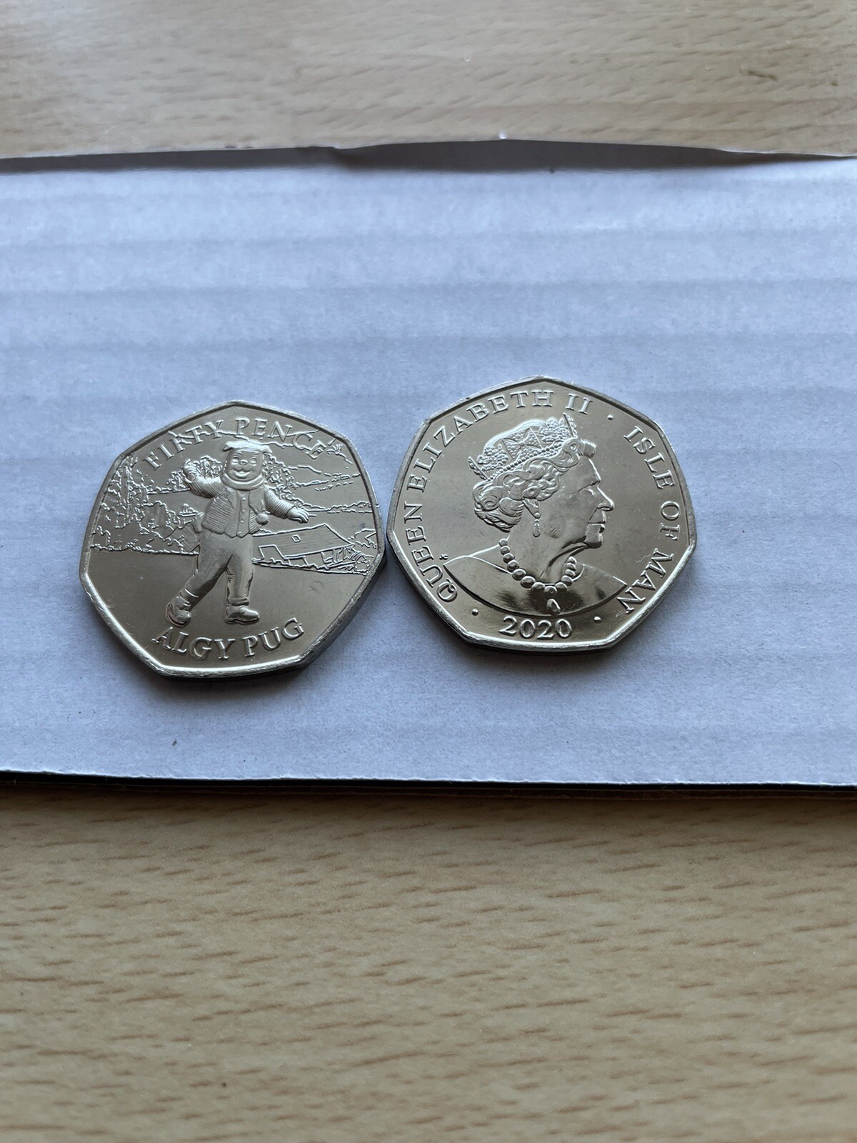 2020 ALGY PUG RUPERT THE BEAR ISLE OF MAN 50p - ISLE OF MAN 50p COIN ...