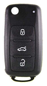 3 Button HU66 Flip Key Housing to suit Volkswagen Car Key Remote Case ...
