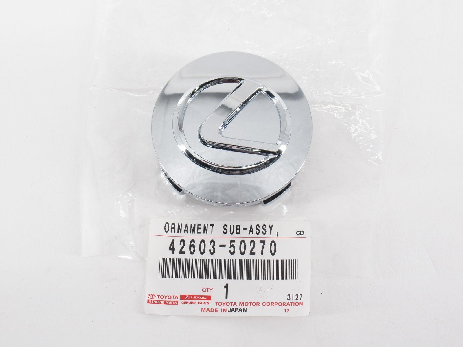 Genuine OEM Toyota Lexus 42603-50270 Wheel Center Cap 17" (1) 2003-2006 ...
