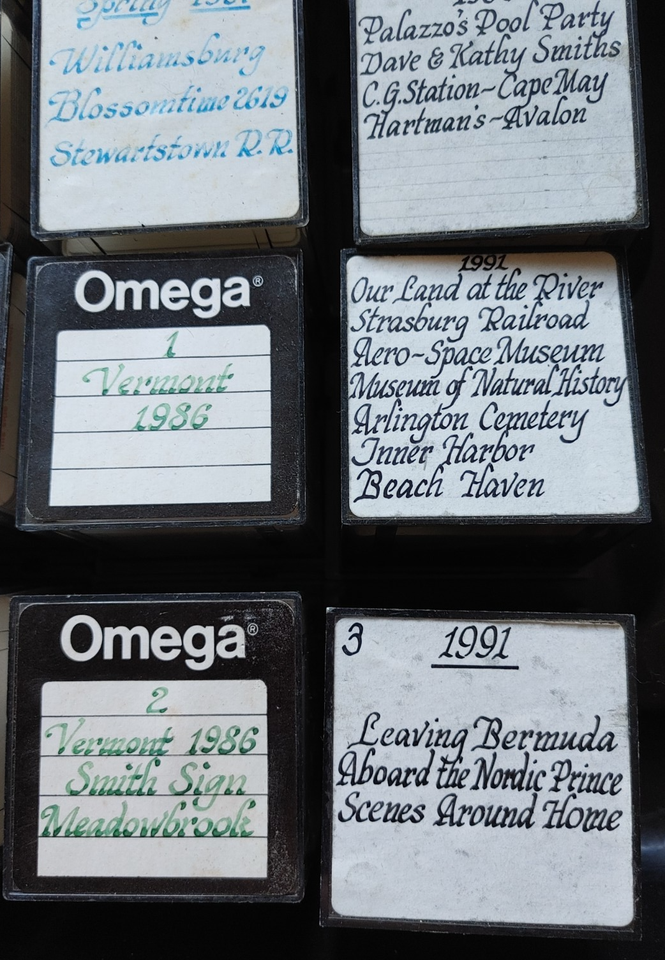 Estate Lot 70 Slide Cubes 1600 +/- Slides 1970s - 1990s SEE DETAILS IN ...