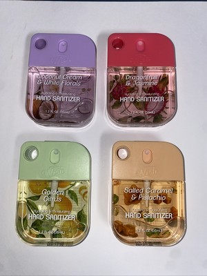 Wish mist 4 Flavors Hydrating Hand Sanitizer Spray , Travel size 1.2oz ...