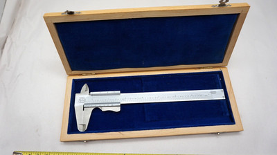 Vintage Helios 6 Inch Vernier Calipers in case free ship USA Nice Clean ...