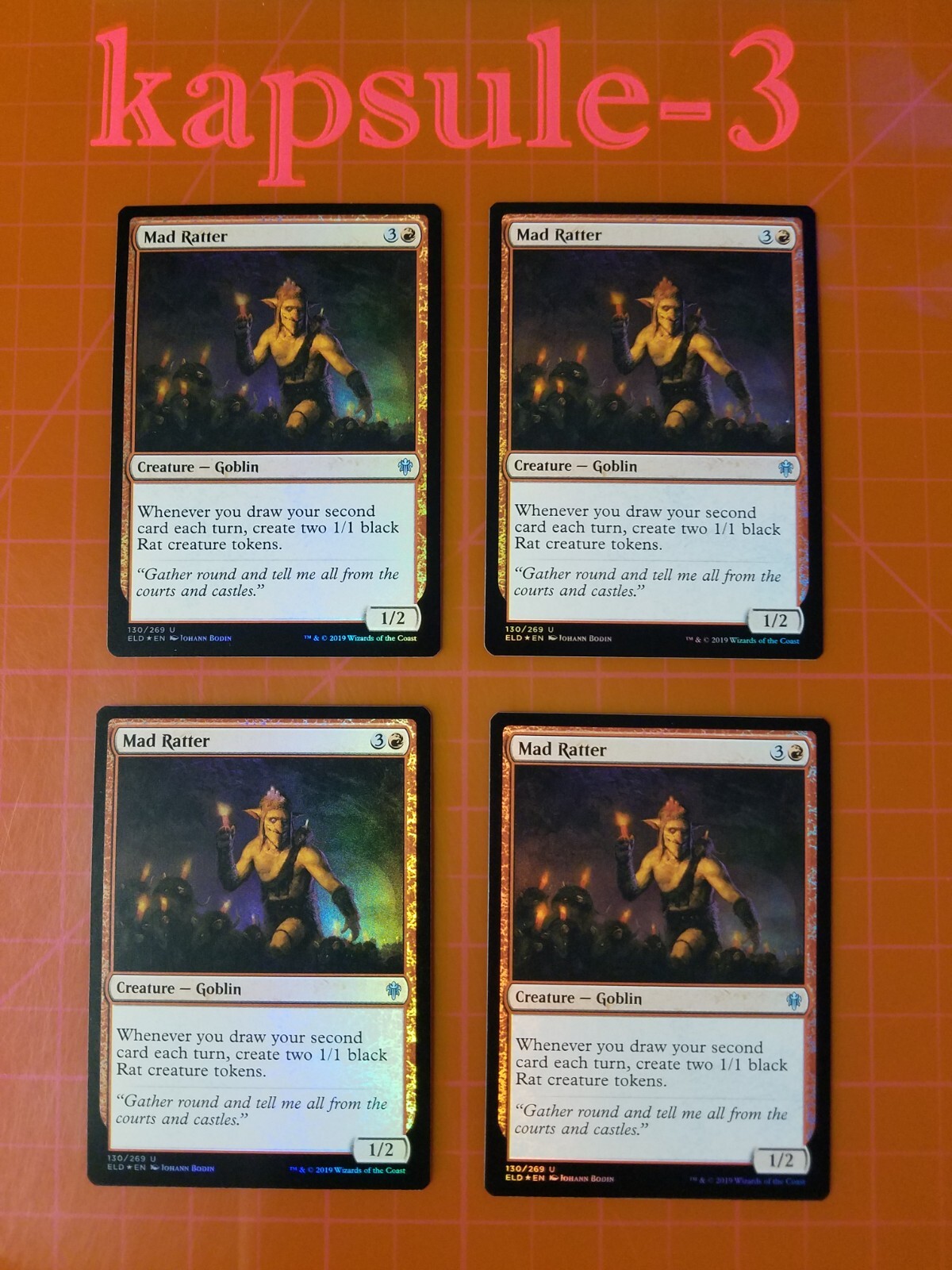 4x Mad Ratter | FOIL | Throne of Eldraine | MTG Magic Cards | eBay