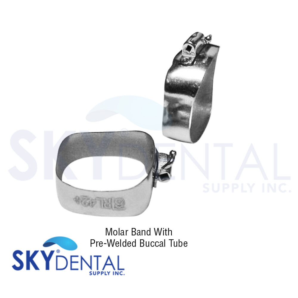First 1st Dental Molar Bands with Pre-Welded Buccal Tubes Slot .018 or ...