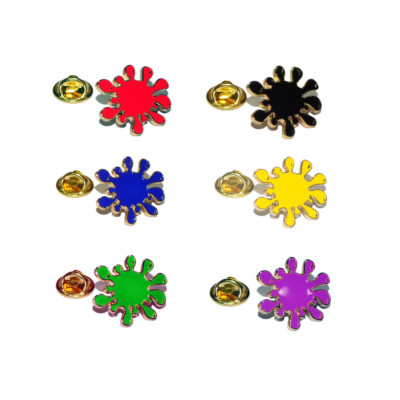Splat, Art Paint Splatter Lapel Pin Badge in Various Colours XSBG001 | eBay
