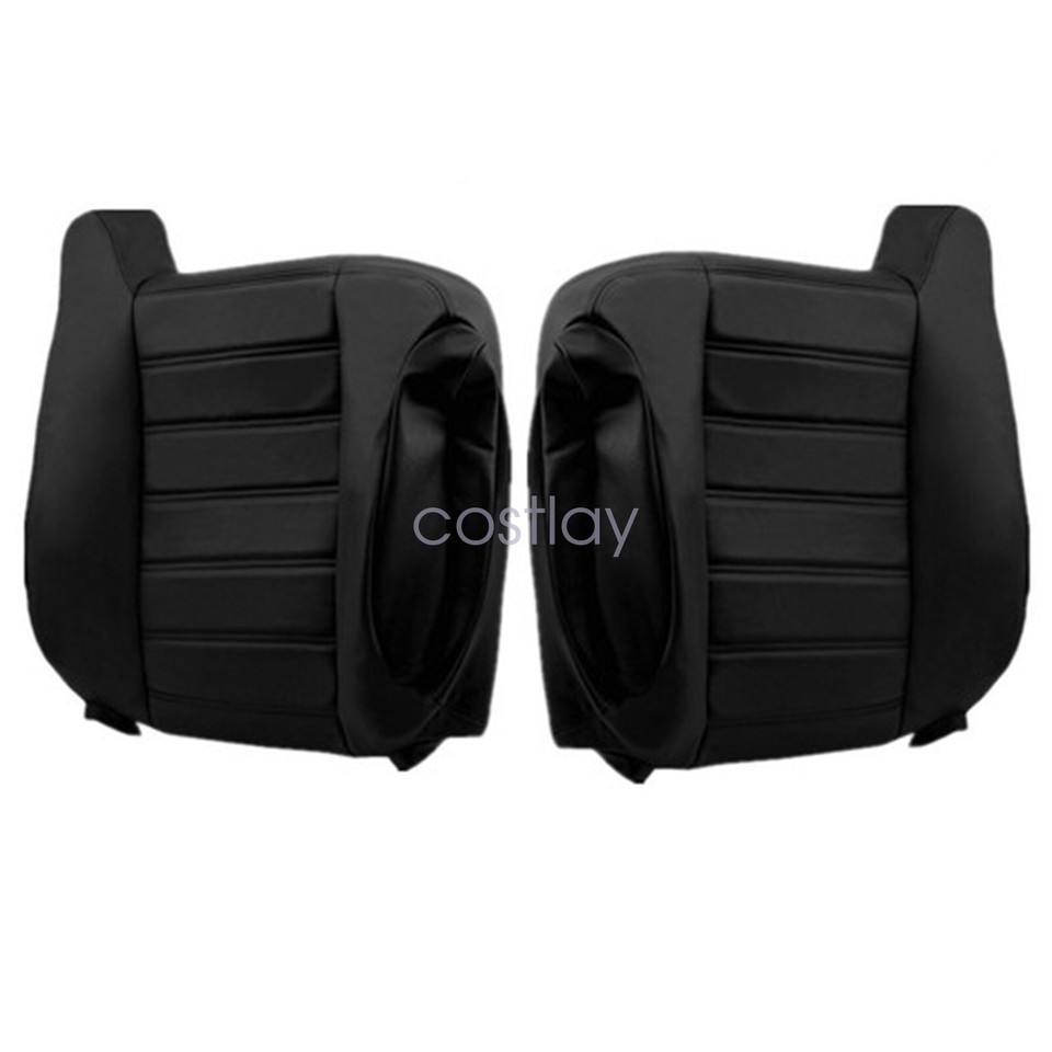 Fits 2003-2007 Hummer H2 Driver & Passenger Bottom-Top Seat Cover Black ...