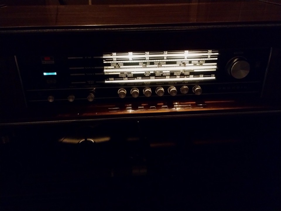 1950s GRUNDIG German Made Stereo Console Locarno 1/U..Tube Radio ...