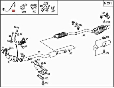 Genuine MERCEDES A207 C204 C207 R172 S204 S212 W204 Lambda sensor ...