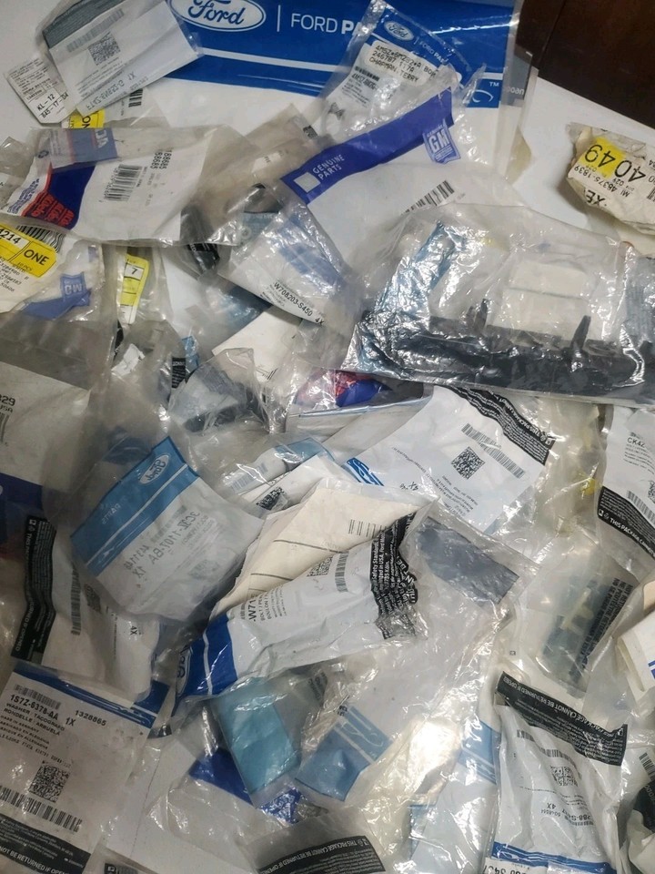 NEW GM FORD MOPAR MIXED PARTS LOT BOX MISC SMALL PARTS NEW LOT G2 OVER ...