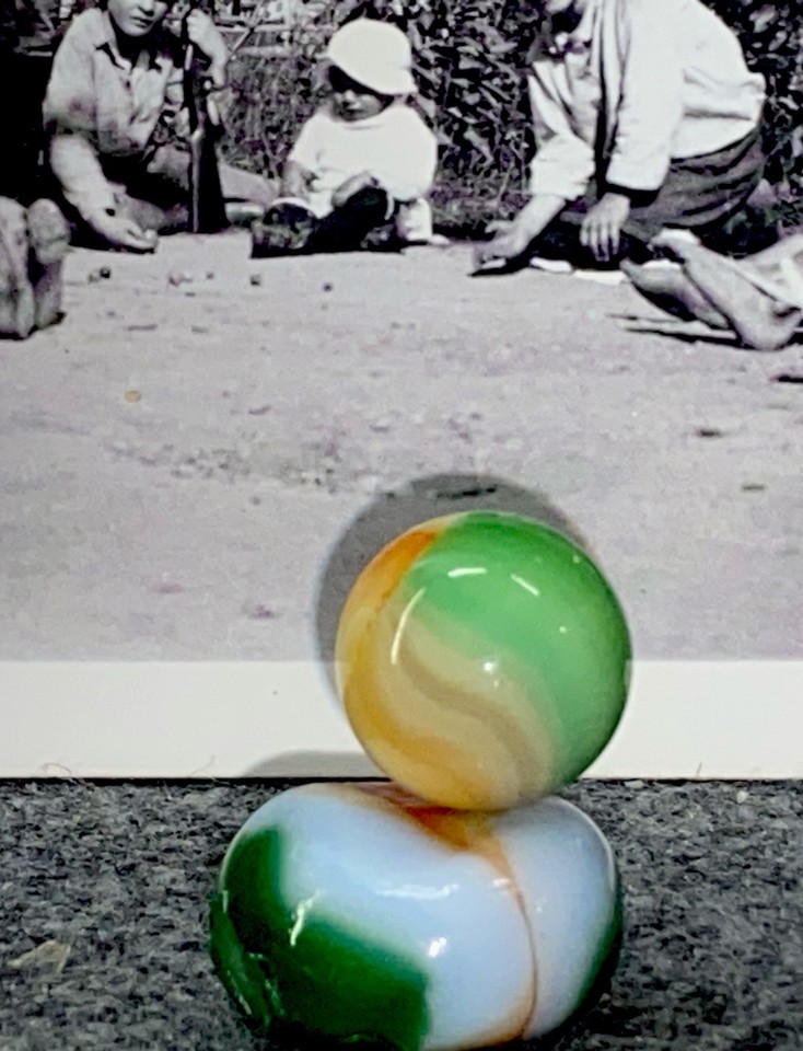 😎“Matching”Vintage Akro Patch Marble W/ Matching Oddity NM+.63 Oddity ...