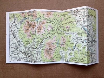 Scotland map Newton Stewart to Dalry antique chromolithograph 1894 | eBay