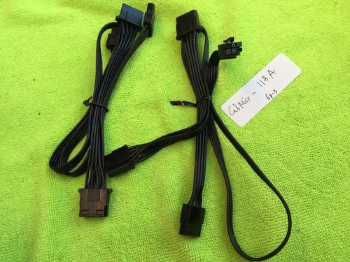 LOT 2 Pcs SEASONIC 6 pin PERIF to 3X IDE DRIVER POWER cable ,ORIGINAL ...
