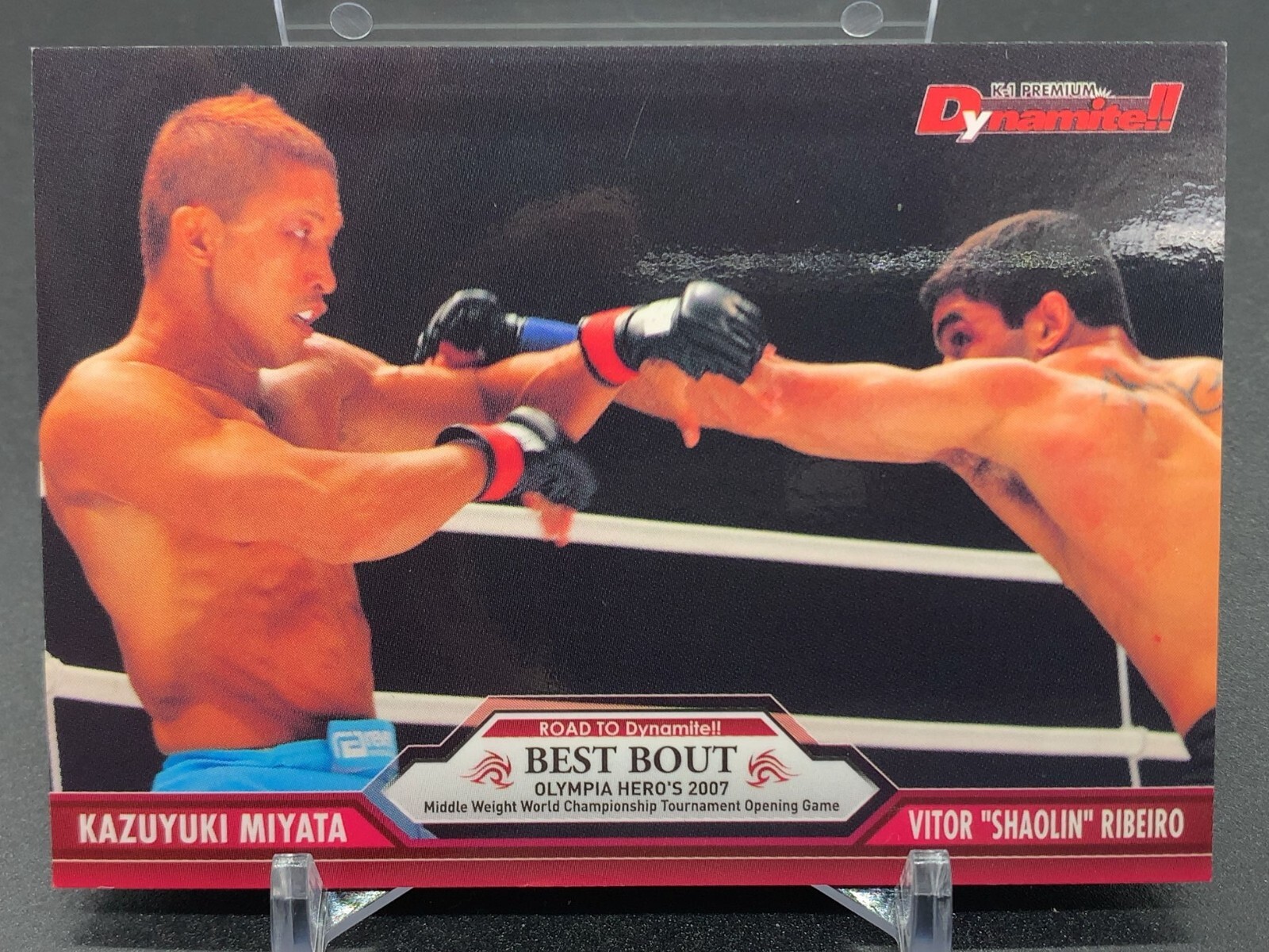 Kazuyuki Miyata VS Vitor Riberiro K-1 Dynamite Card TCG Epoch 2008 ...