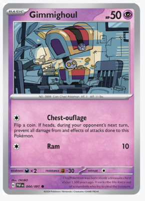 Gimmighoul 044/091 - SV: Paldean Fates (PAF) Pokemon TCG English ...