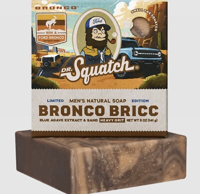 Dr Squatch Bronco Bricc Limited Edition Sold Out Natural Body Soap ...