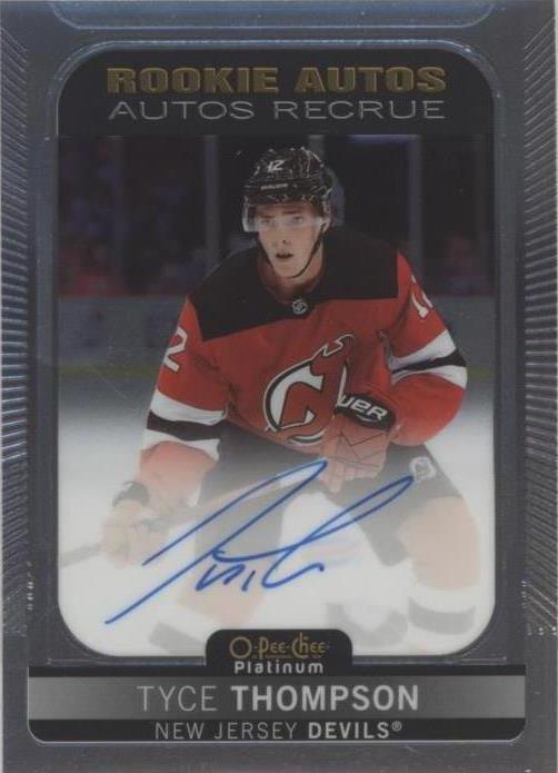 2021-22 O-Pee-Chee Platinum - Rookie Autographs Tyce Thompson #R-TT (AU ...