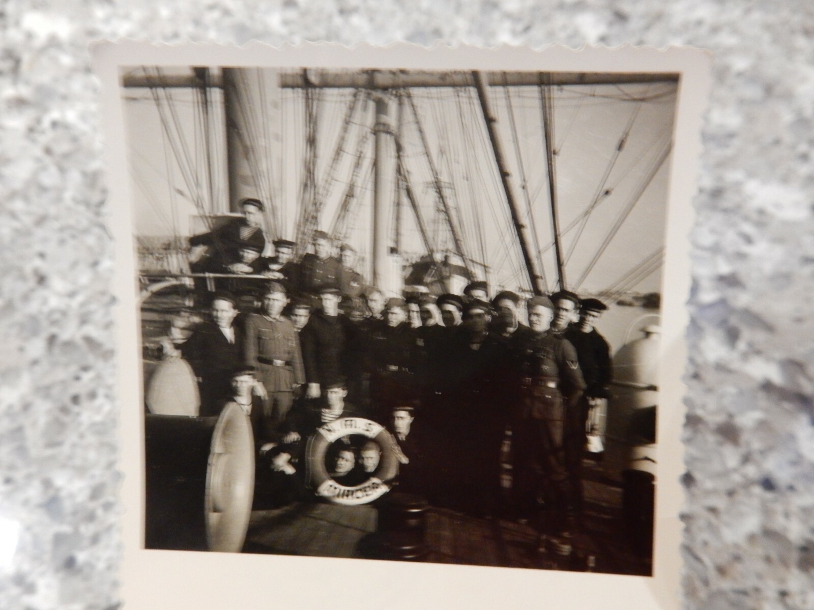 "Mircea" tall sailing ship, A-class bark type, WW2 original Portrait ...