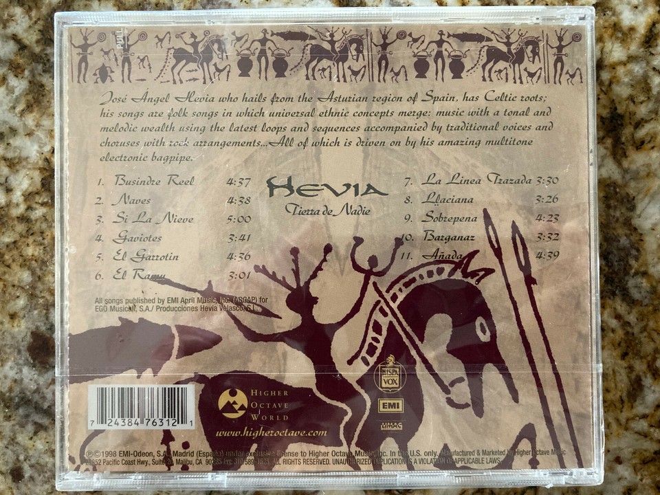 Tierra de Nadie by Hevia (CD, Jul-1999, Higher Octave) Sealed ...