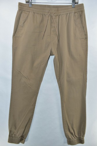 Volcom Jogger Drawstring Elastic Waist Pants Mens Size XL Khaki Meas ...
