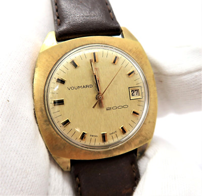 VOUMARD 2000,60's 17j "Rear Crown" Manual Wind, Date GP RARE, MEN'S ...