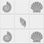 Bathroom Tile Stickers SEA SHELLS Nautical Vinyl Wall Decals 3 DESIGNS ...