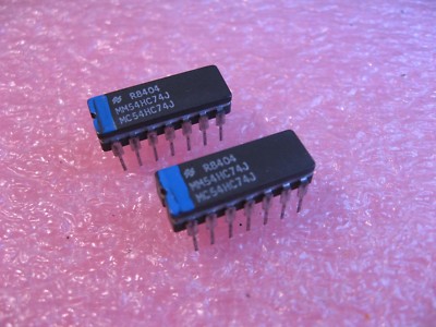 MM54HC74J National Semiconductor TTL Dual Flip-Flop IC Ceramic 7474 ...