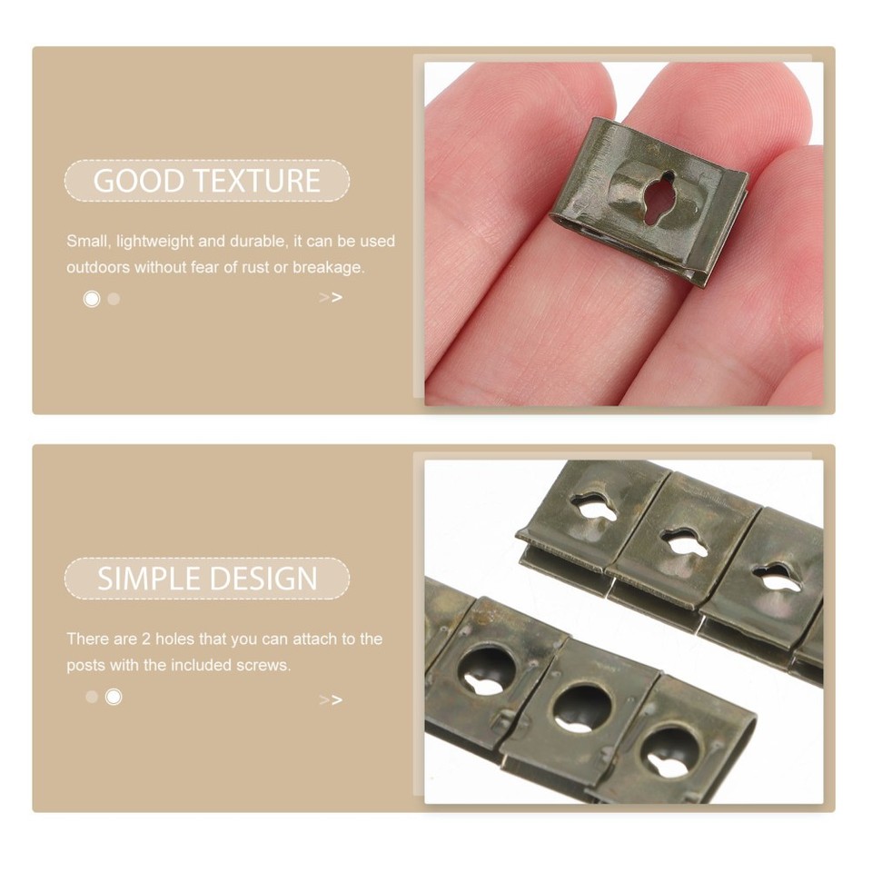 100 Pairs of Wire Clamp Cable Clamps Wire Clips Wire Clamps Set Self ...