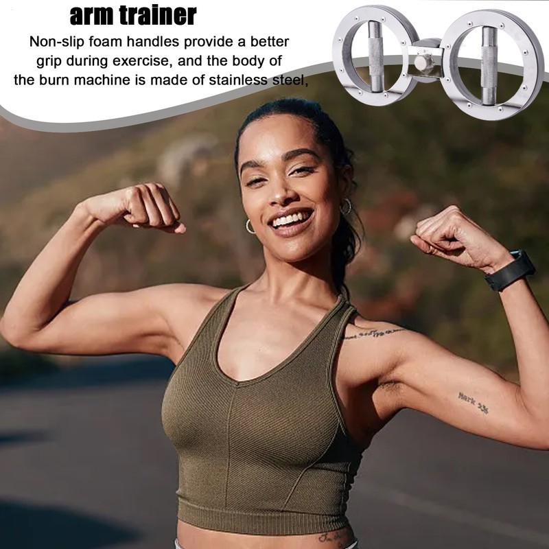Burn Machine Forearm Workout with 15LB Resistance, 360° Rotator Arm ...