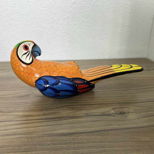 Vintage Hand Painted Talavera Ceramic Parrot Mexican Pottery Folk Art ...