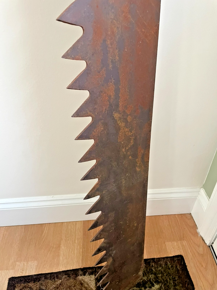 Antique Disston Crosscut Ice Saw — “S. FISH” Handle, Manhasset Bay | eBay